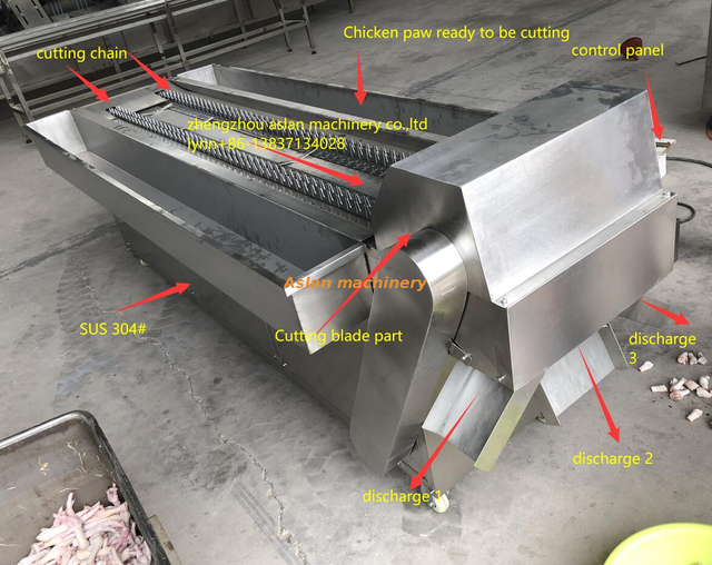 China chain type chicken feet cutter manufacturers, chain type chicken ...